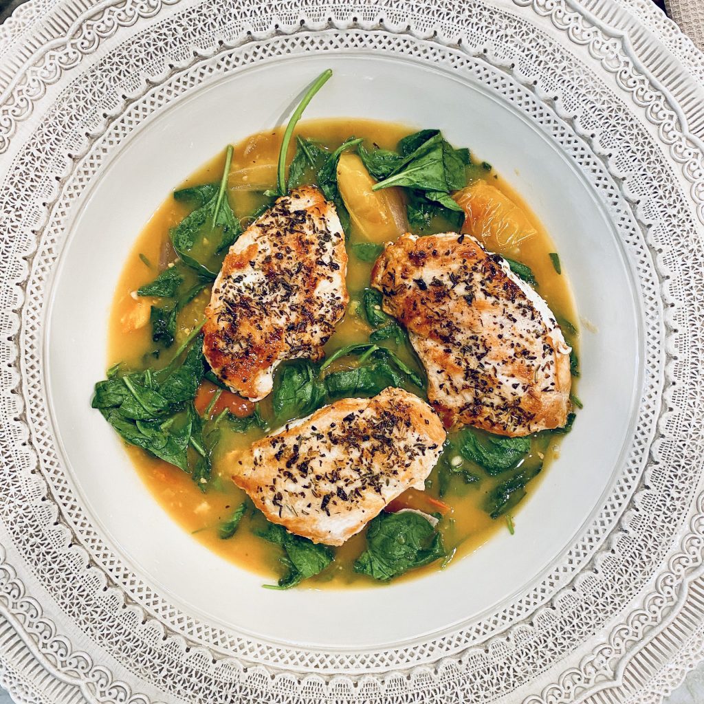 Rustic Skillet Chicken - The Nerdy Gourmet